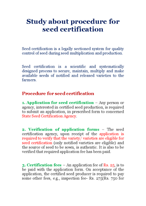 Germination tests conducts through petri dishes and germination test ...
