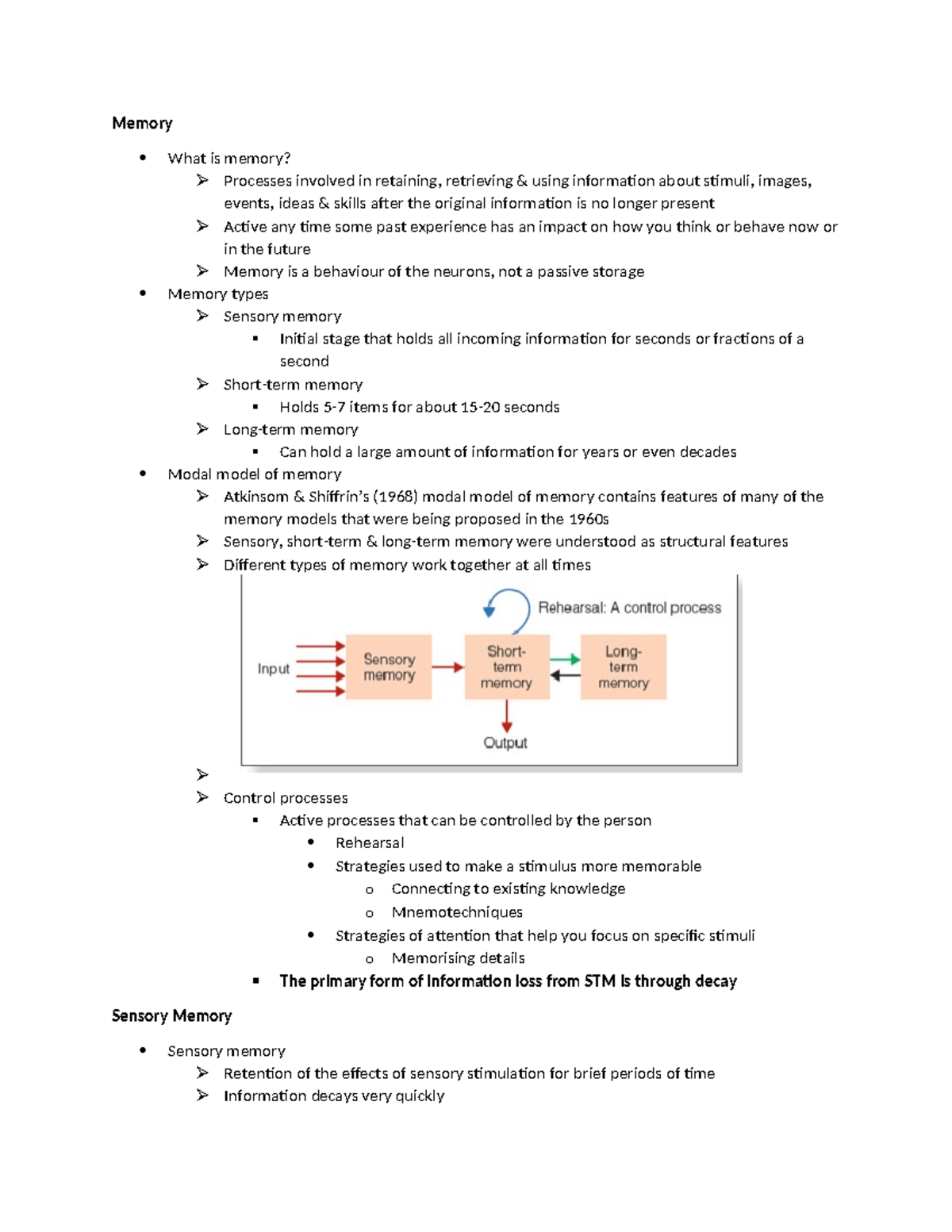Memory- cognitive psych - Memory What is memory? Processes involved in ...