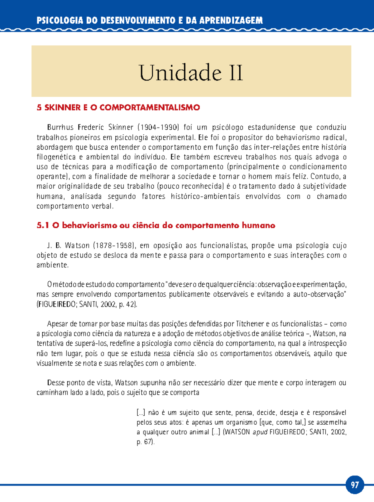 Apostila Psicologia do Desenvolvimento e Aprendizagem (UNIP) - UNIDADE 2 - Psicologia do - Studocu