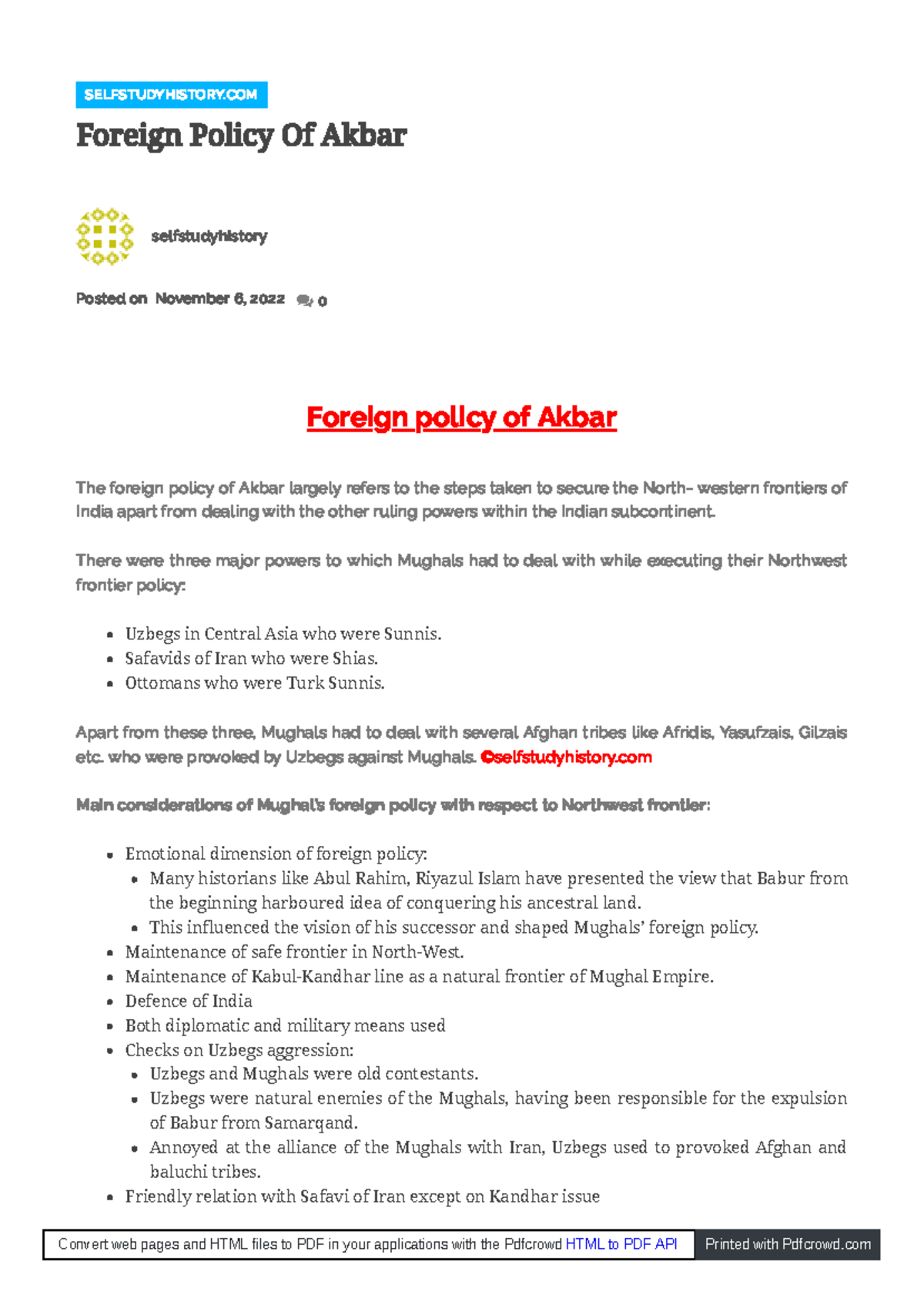 Foreign Policy of Akbar - There were three major powers to which ...