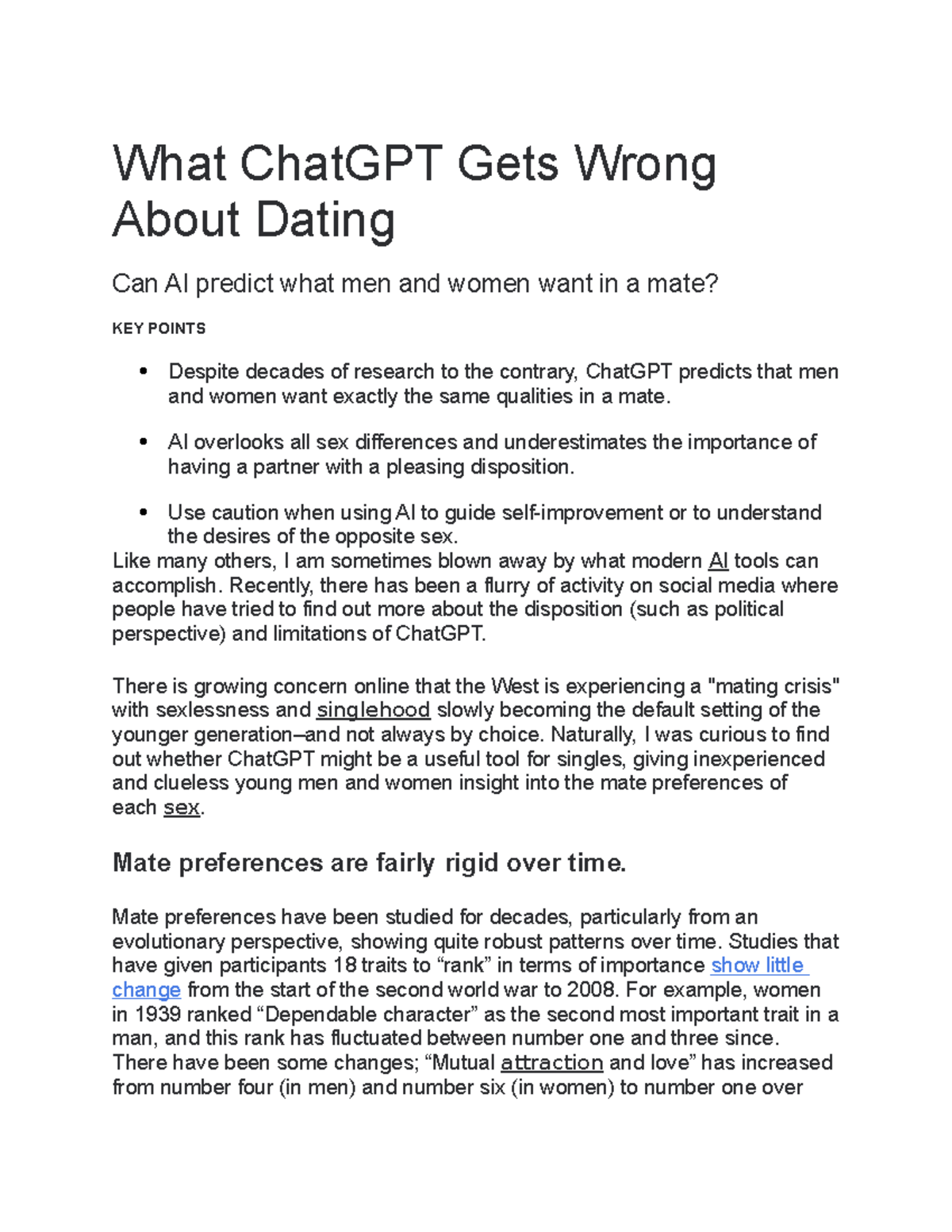 What Chat GPT Gets Wrong About Dating - What ChatGPT Gets Wrong About ...