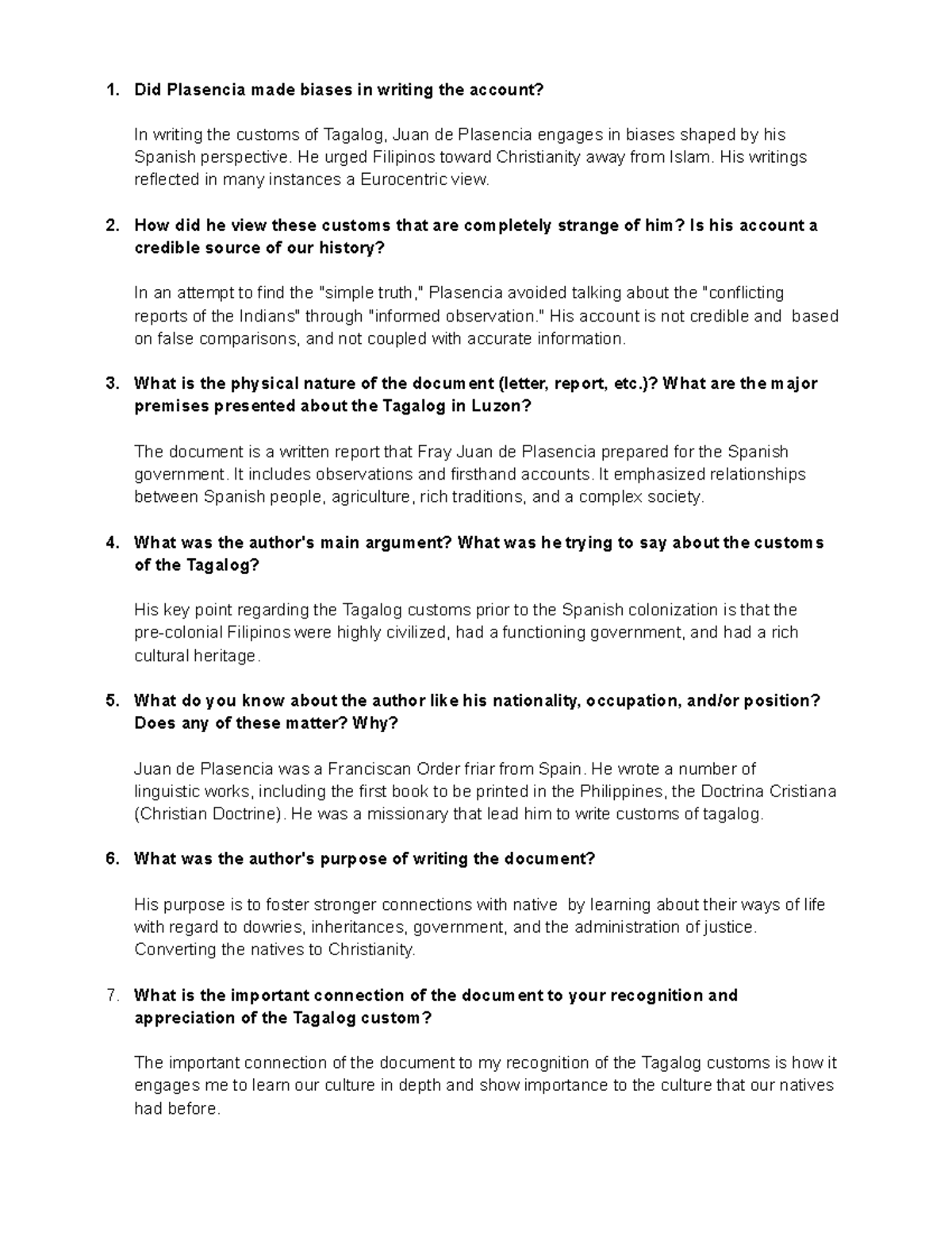 customs of tagalog - He urged Filipinos toward Christianity away from ...