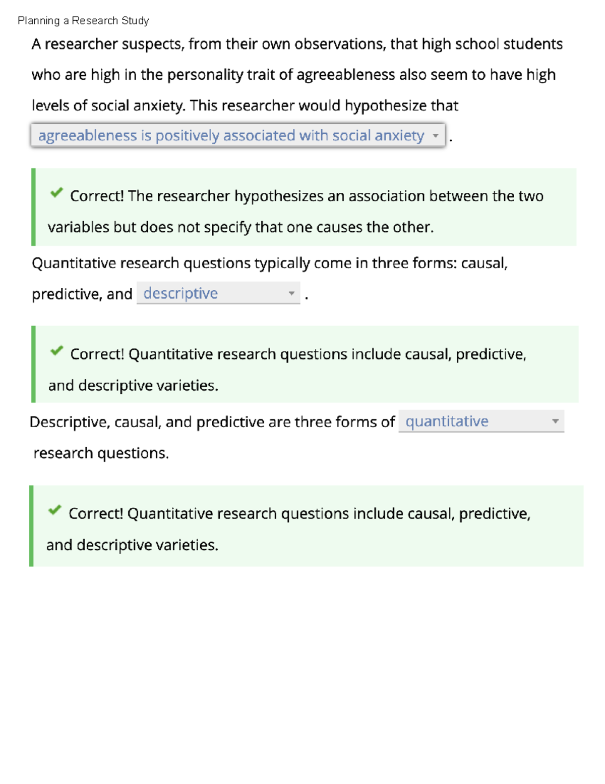 Module 8 Planning a Research Study - C226 - Studocu