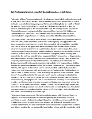 Aristotle's prime mover & plato's form of the good - Critically discuss ...