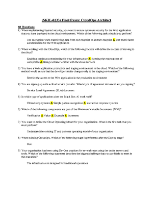 Skillsoft Cloud Ops Engineer (IT) Final Exam - Final Exam: CloudOps ...