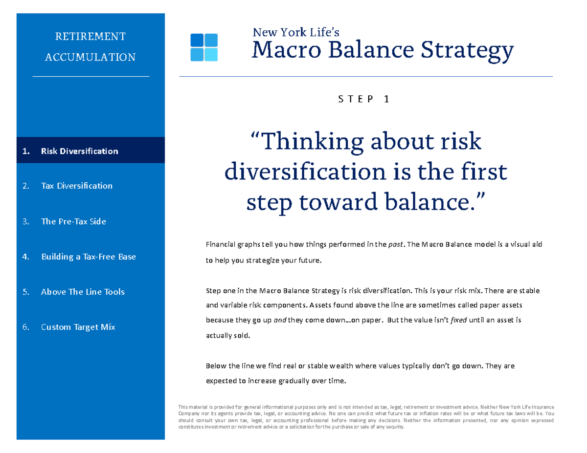 Macro Balance Strategy - “Thinking about risk diversification is the ...