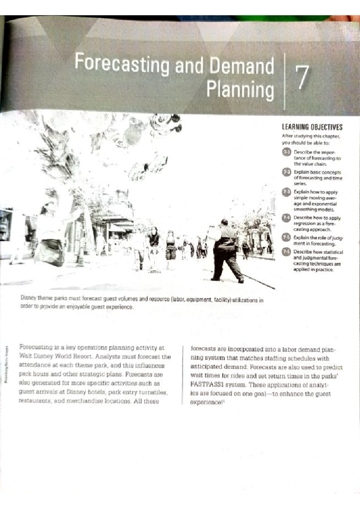 OM Chapter-7 - notes - Forecasting and Demand 7 Planning LEARNING ...