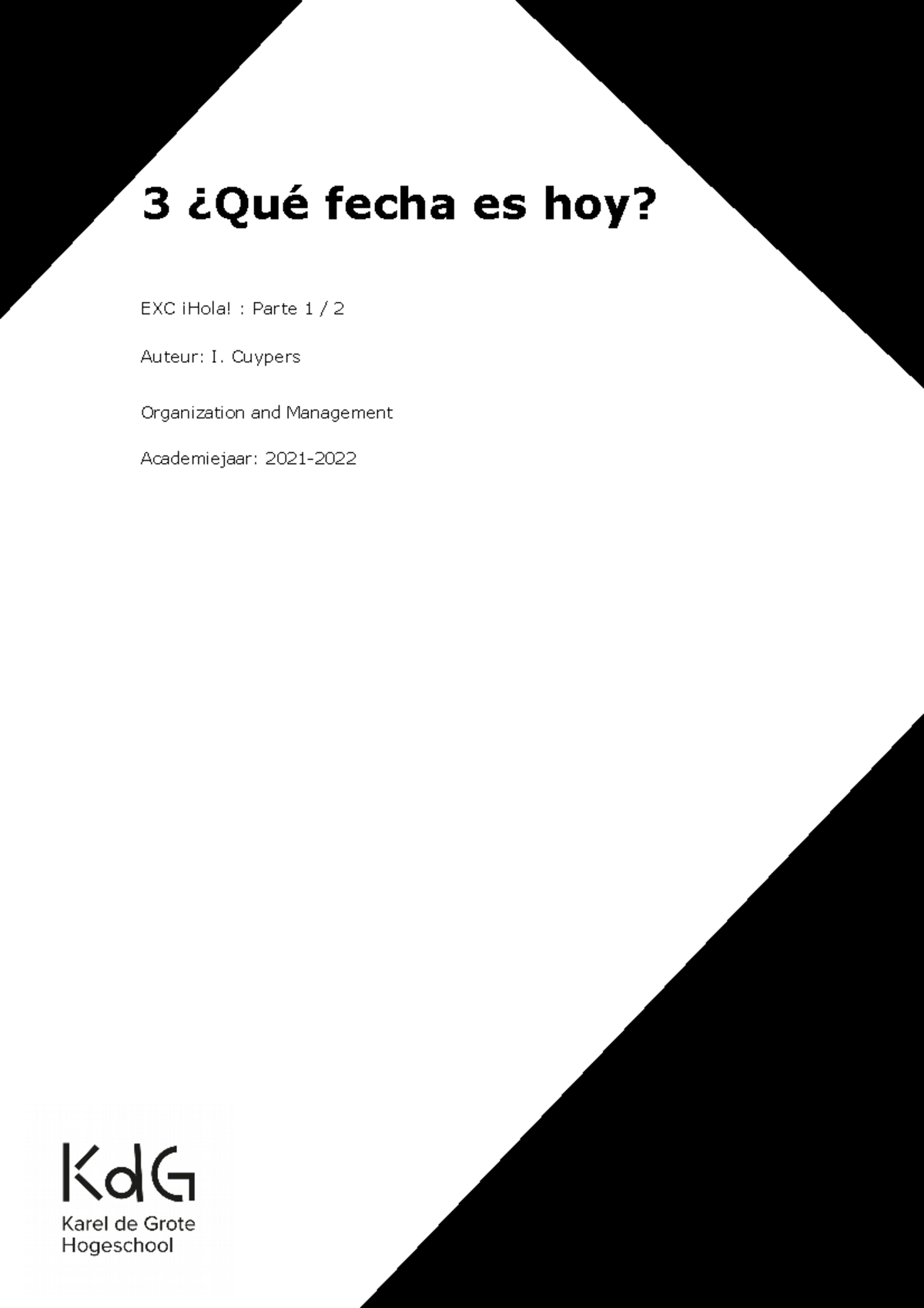 SIL 1.3 EXC Qué fecha es hoy 2122 - 3 ¿Qué fecha es hoy? EXC ¡Hola ...