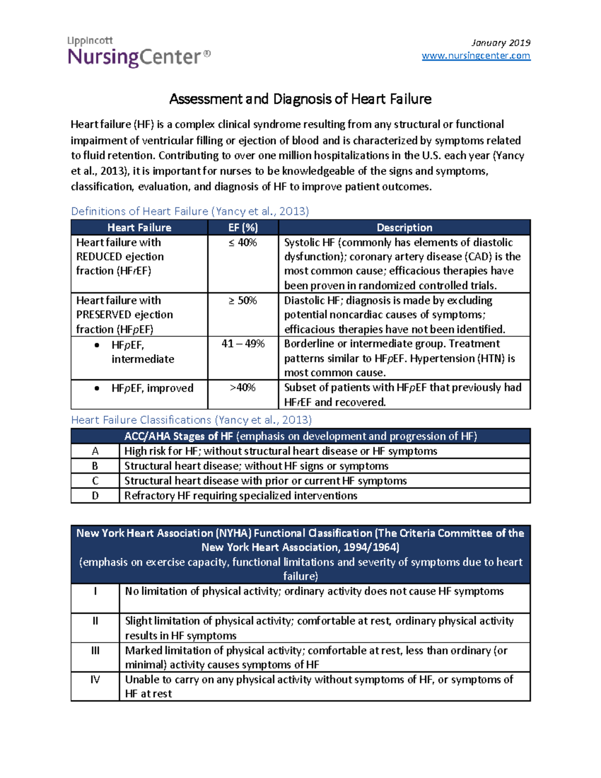 Assessment-and-Diagnosis-of-Heart-Failure - nursingcenter Assessment ...