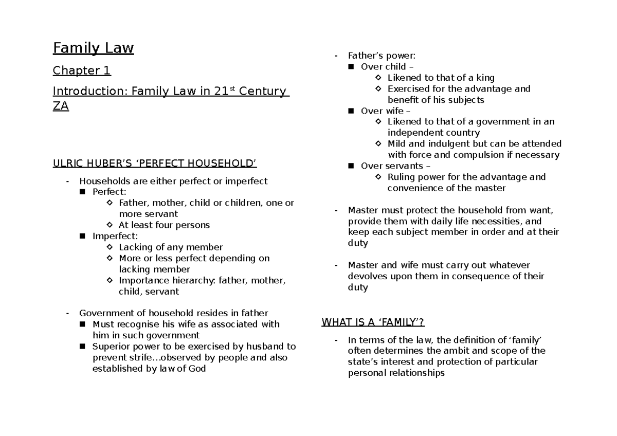 Famlaw Chap1 - Chapter 1 summary on Law of Persons/Family Law 2nd ed ...