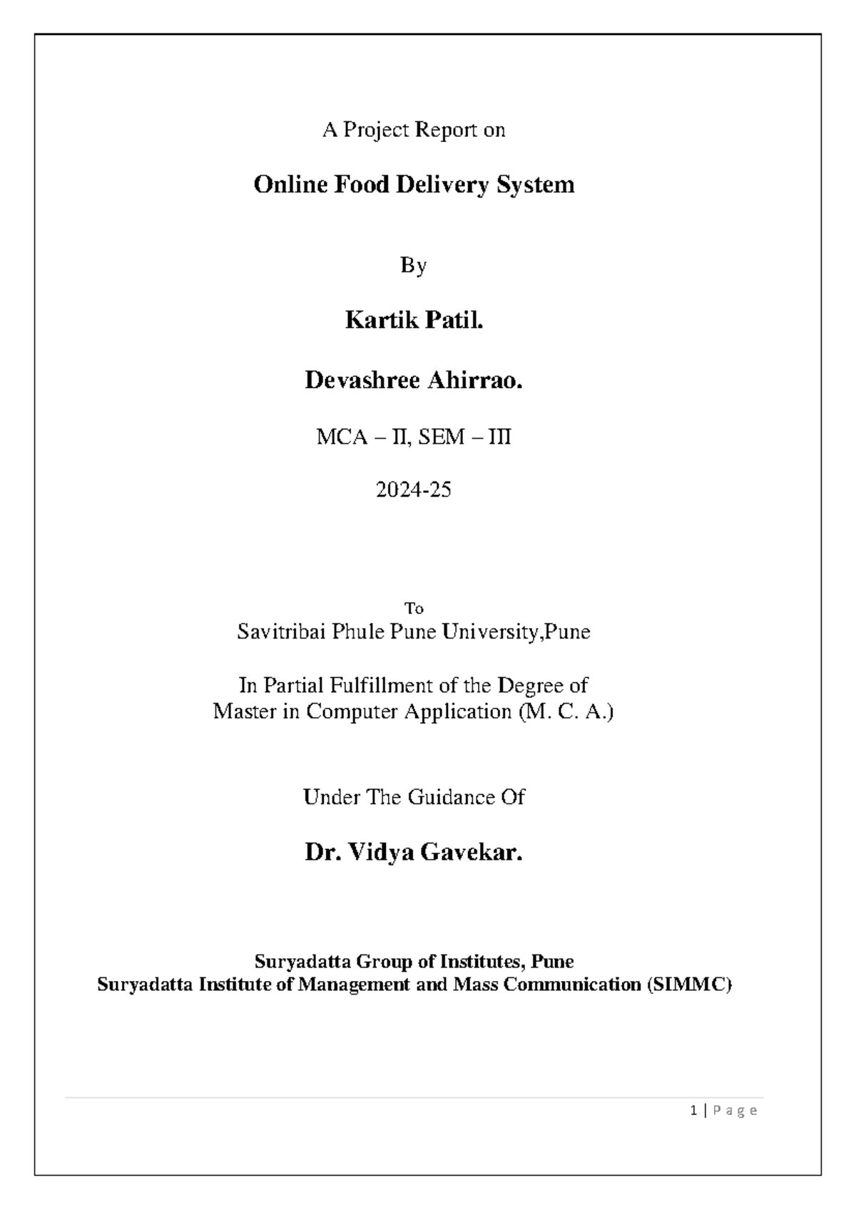 Final report - Student Study Portal Project using django python - A Project Report on Online ...