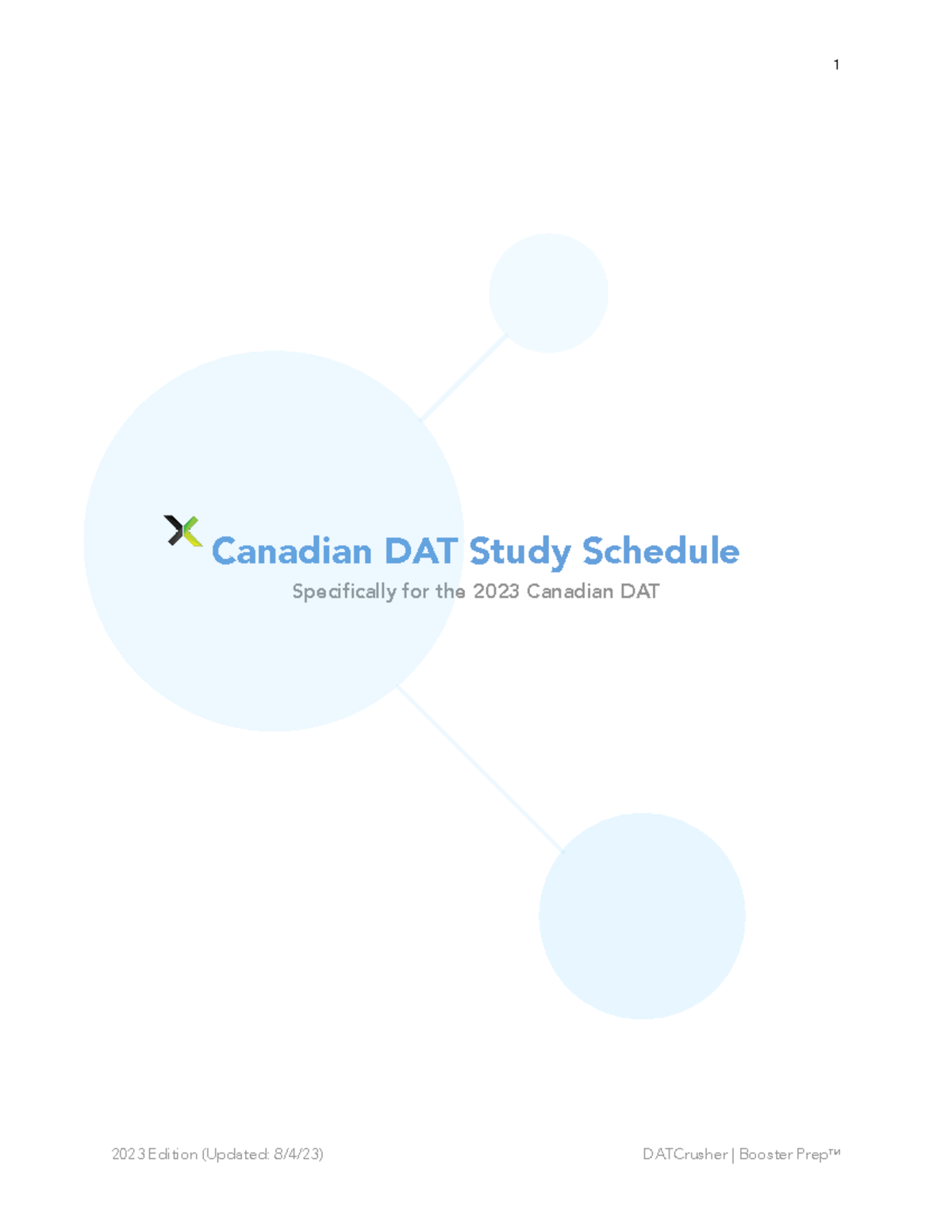 Canadian DAT 2023 Study Schedule (Updated Apr 8 23) - Canadian DAT ...