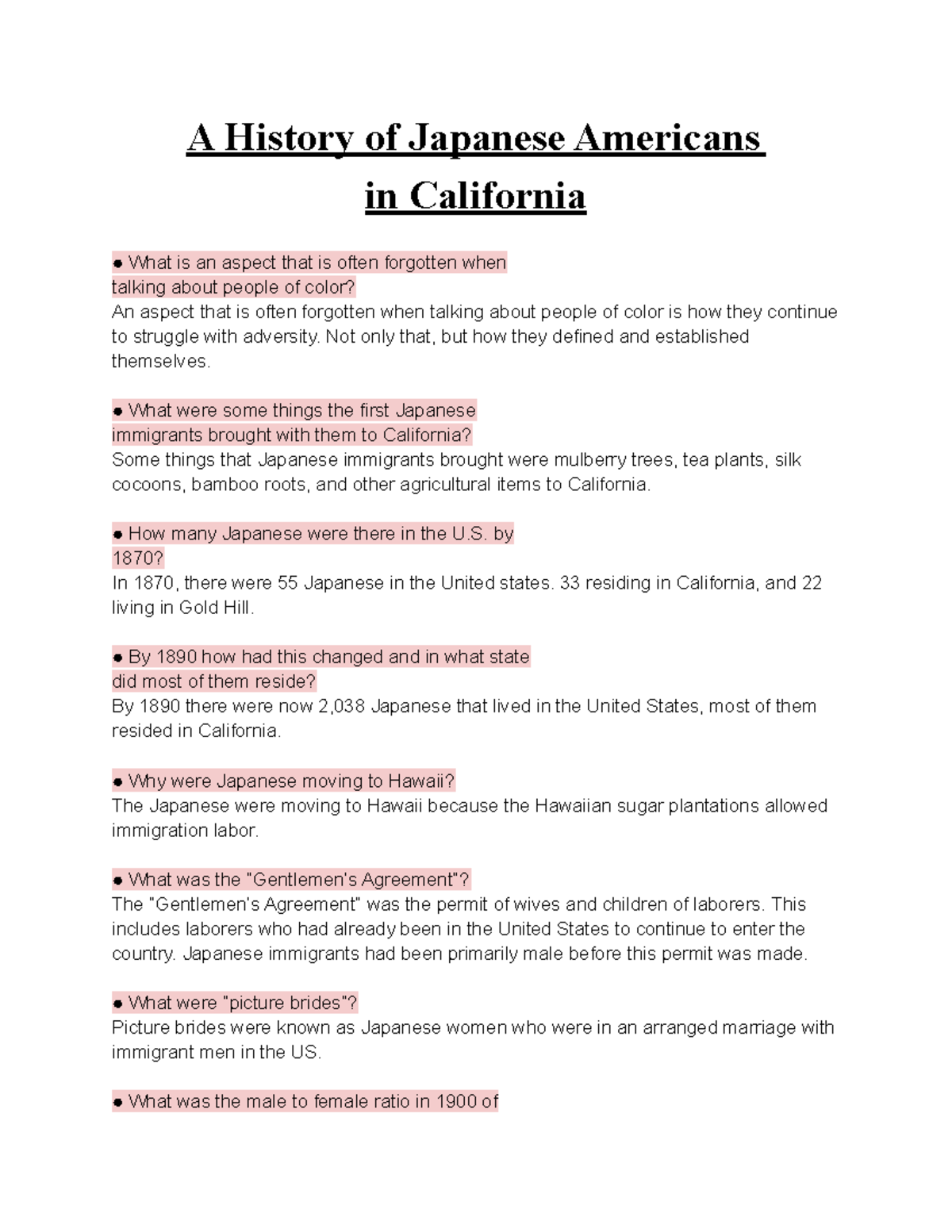 A History of Japanese Americans - Not only that, but how they defined ...