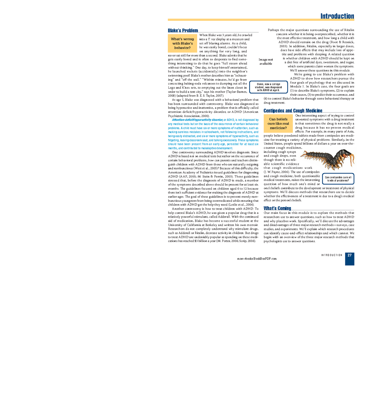 Psych as a Science - this document about a study of having an ADHD ...