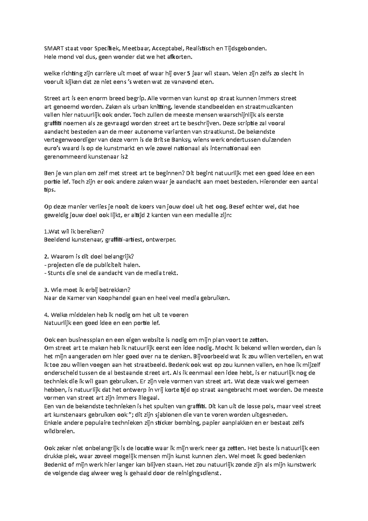 Leuke zinnen - SMART staat voor Specifiek, Meetbaar, Acceptabel ...