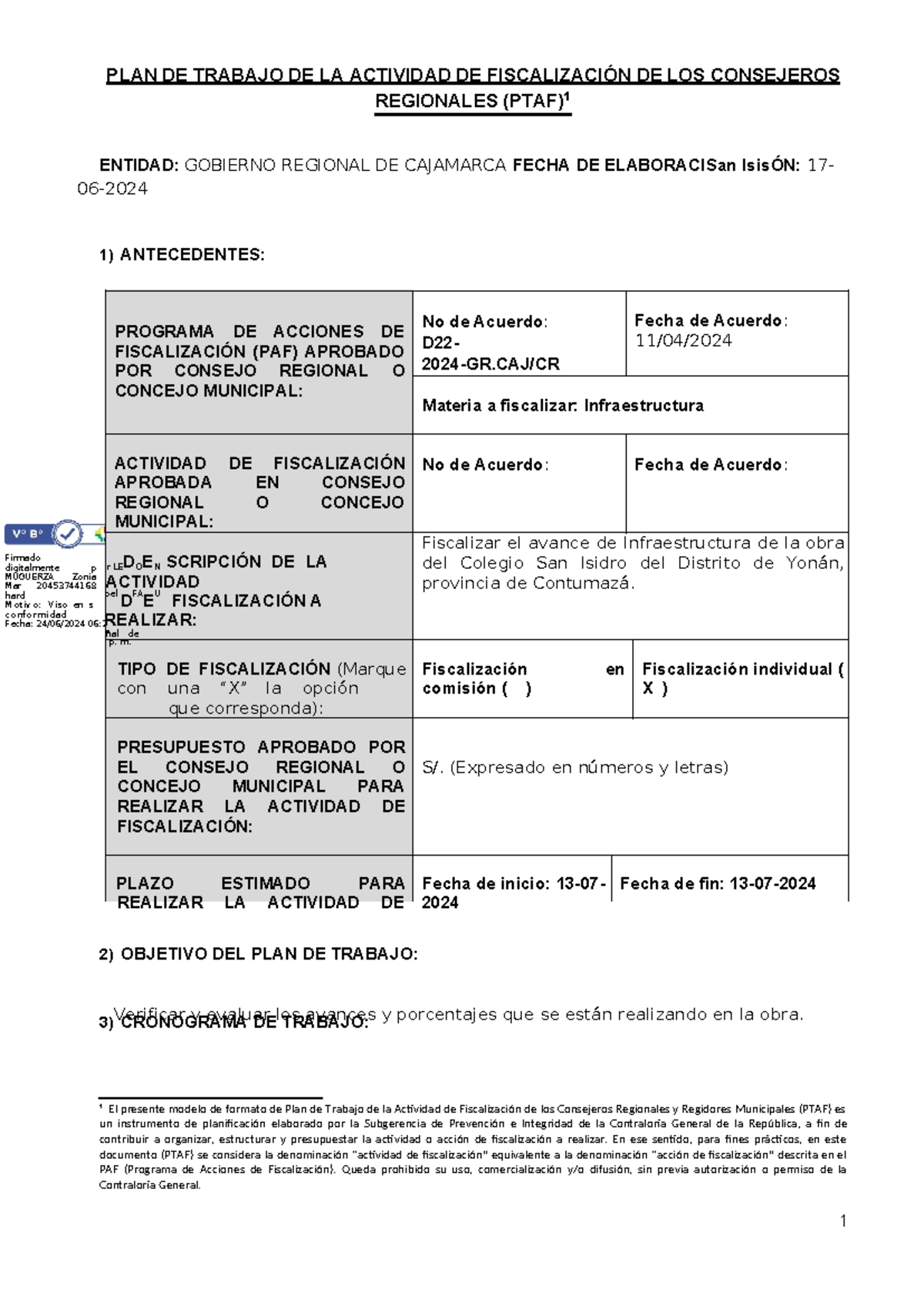 PTAF - Zonia LEON - opghjjggkhj - Verificar y evaluar los avances y ...