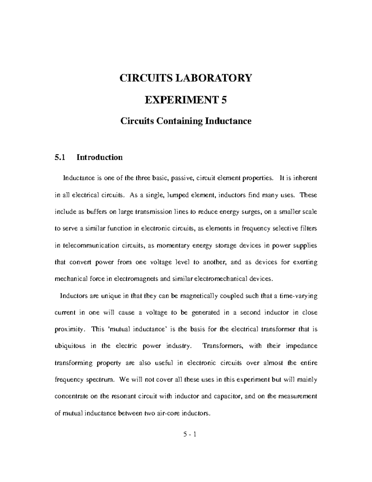 Exp05 - Dr. Waudo - CIRCUITS LABORATORY EXPERIMENT 5 Circuits ...