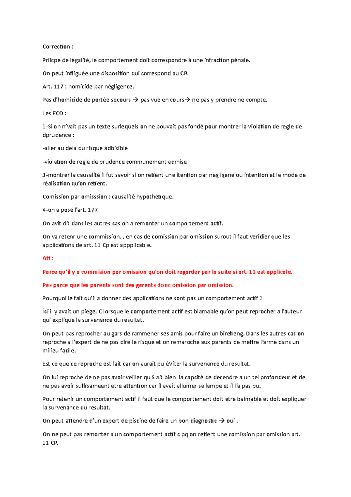 Correction TP 7 - Note de cours personelle - Correction : Priicpe de légalité, le comportement ...