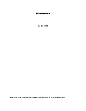 PHY 150 M7 Momentum Lab Report - Momentum 10/20/ Activity 1: Elastic ...