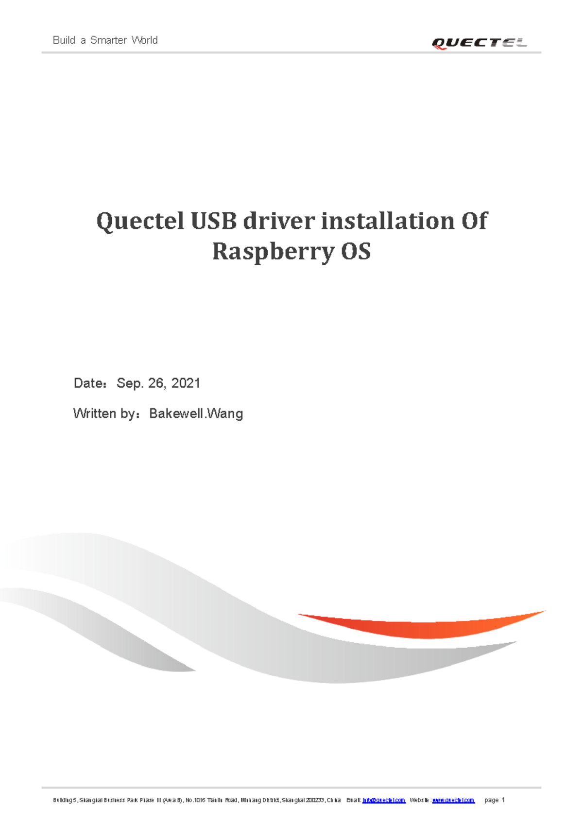 Linux USB driver installation for raspberry OS modem - Quectel USB ...