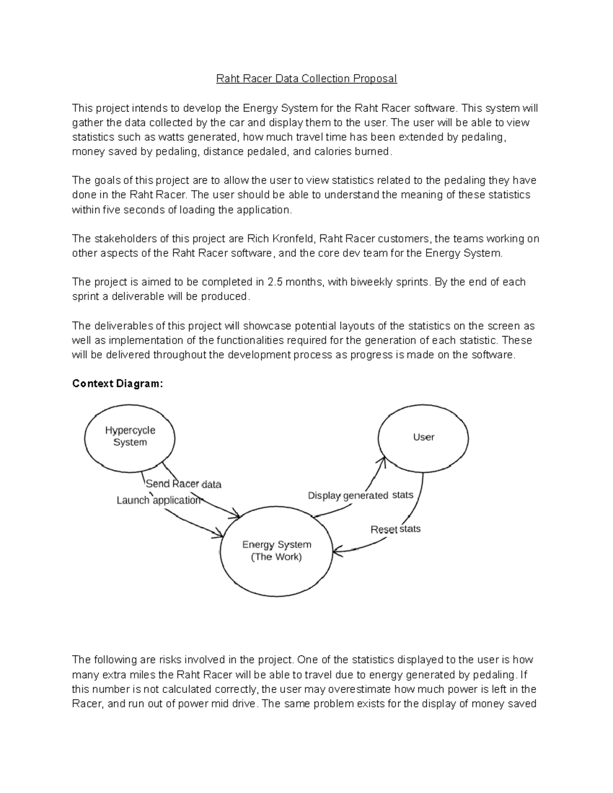 SE460 Project Proposal - Raht Racer Data Collection Proposal This ...