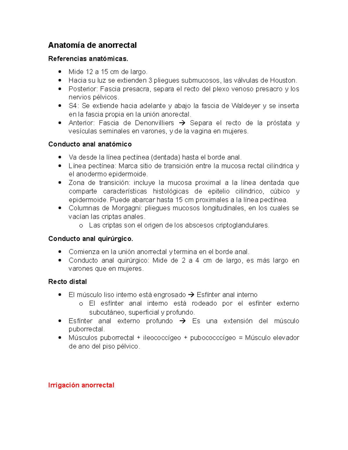 Enfermedades Anorrectales - Anatomía de anorrectal Referencias ...