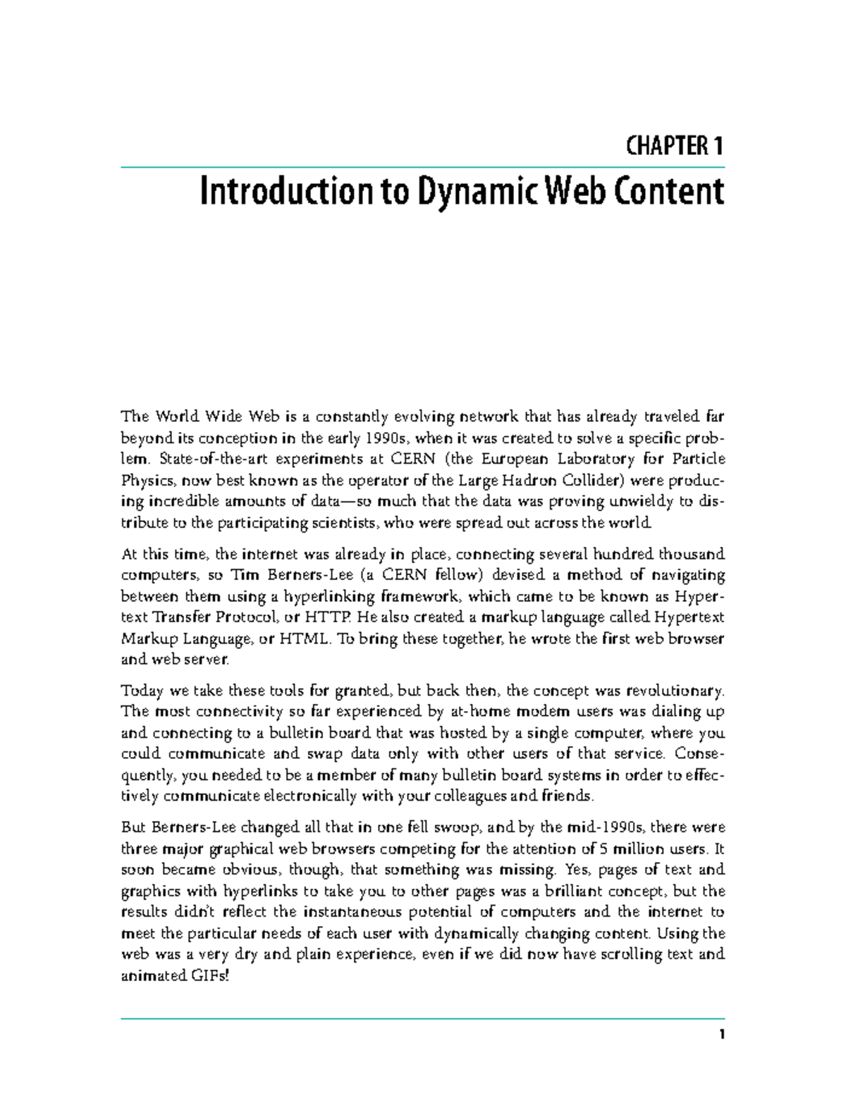 Introduction TO Dynamic WEB Content - CHAPTER 1 Introduction to Dynamic Web Content The World ...