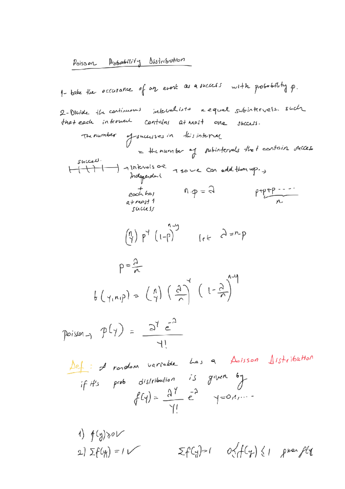 Poisson Probability Distribution - Statistics for Economics - Studocu
