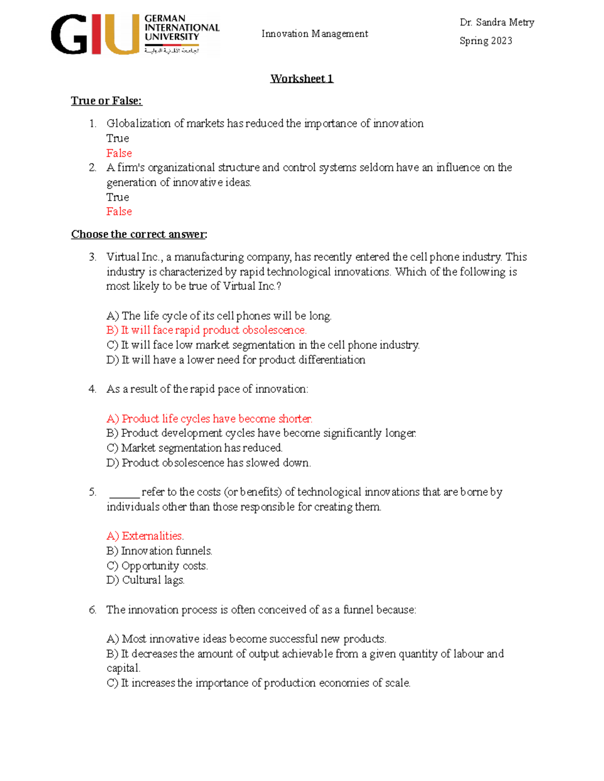 GIU 2579 59 10567 2023-03-06T12 50 08 - Worksheet 1 True or False ...