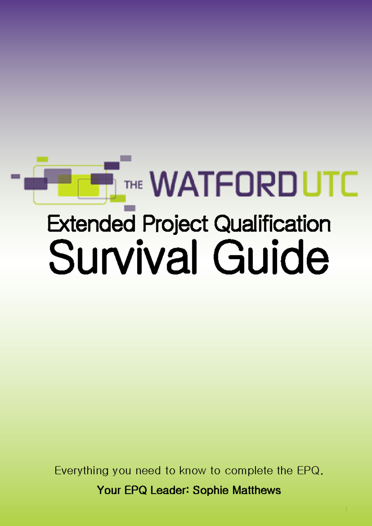 EPQ Survival Guide 2 - epq quide - Extended Project Qualification ...
