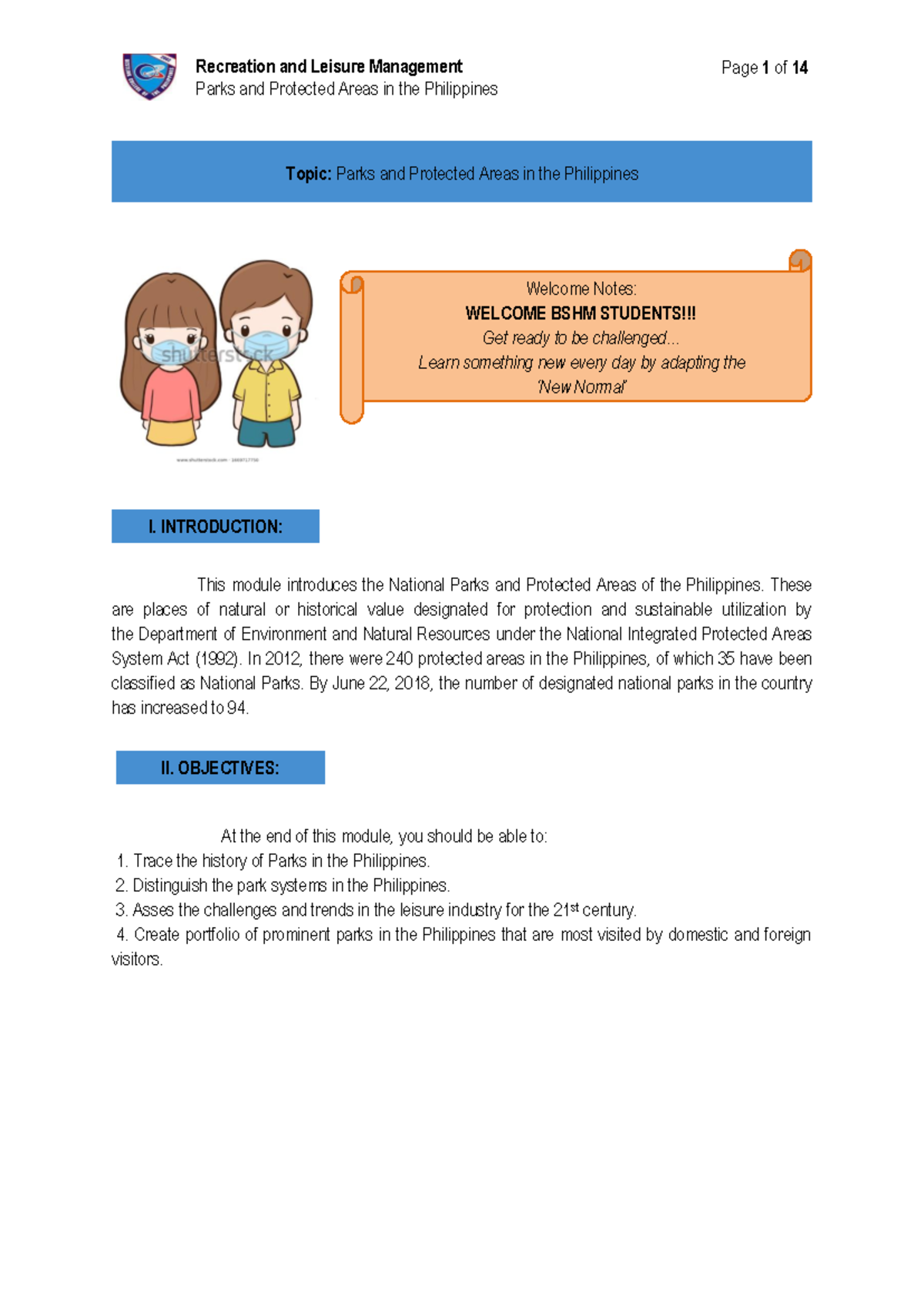 Hmelec 2- Module-7 - Parks and Protected Areas in the Philippines Page ...