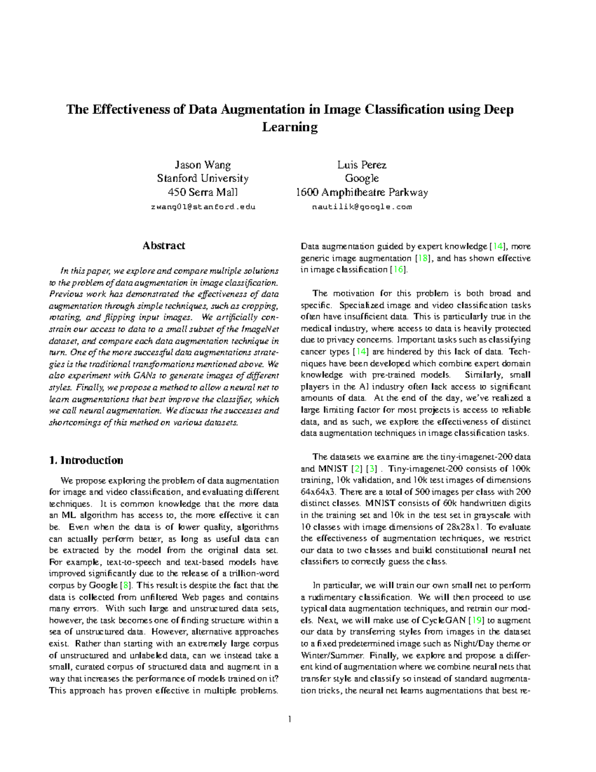 Image data augmentation - The Effectiveness of Data Augmentation in ...