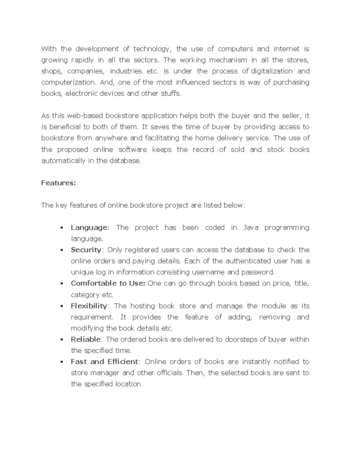 Report - Book Management system - With the development of technology ...