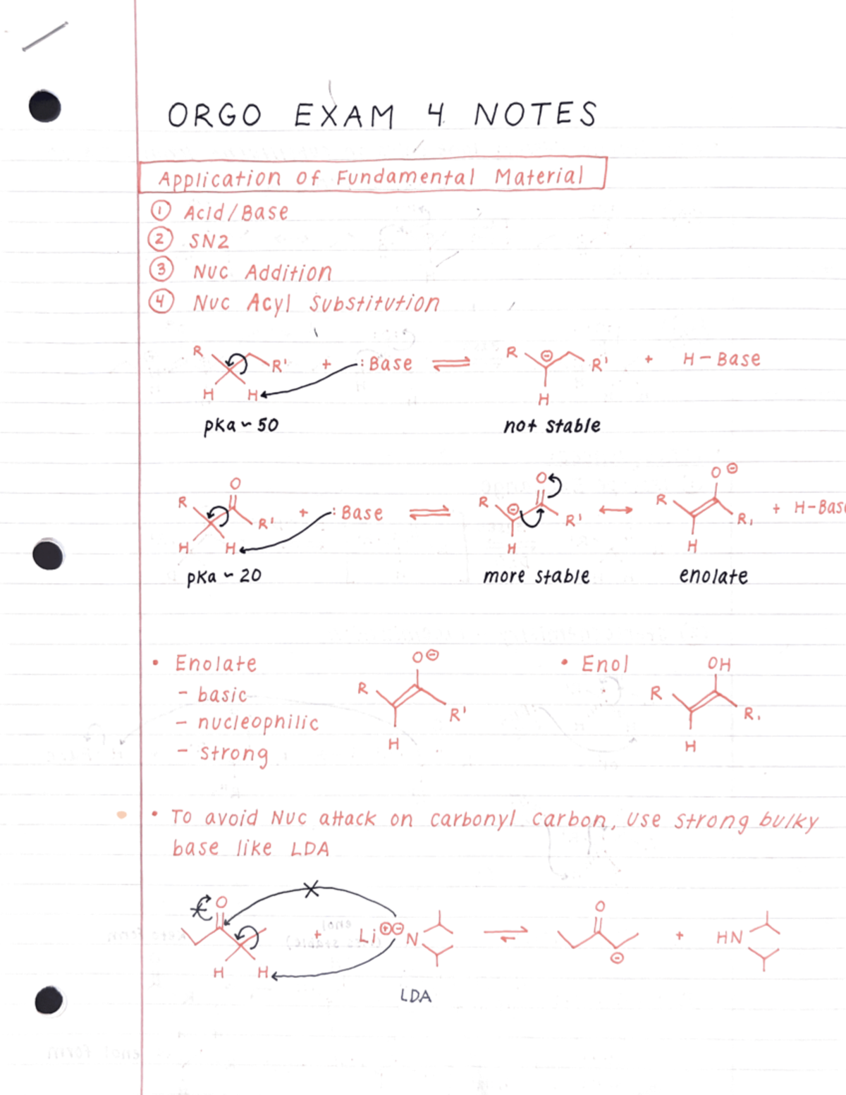 Orgo II Exam 4 Notes - CHEM 20283 - Studocu
