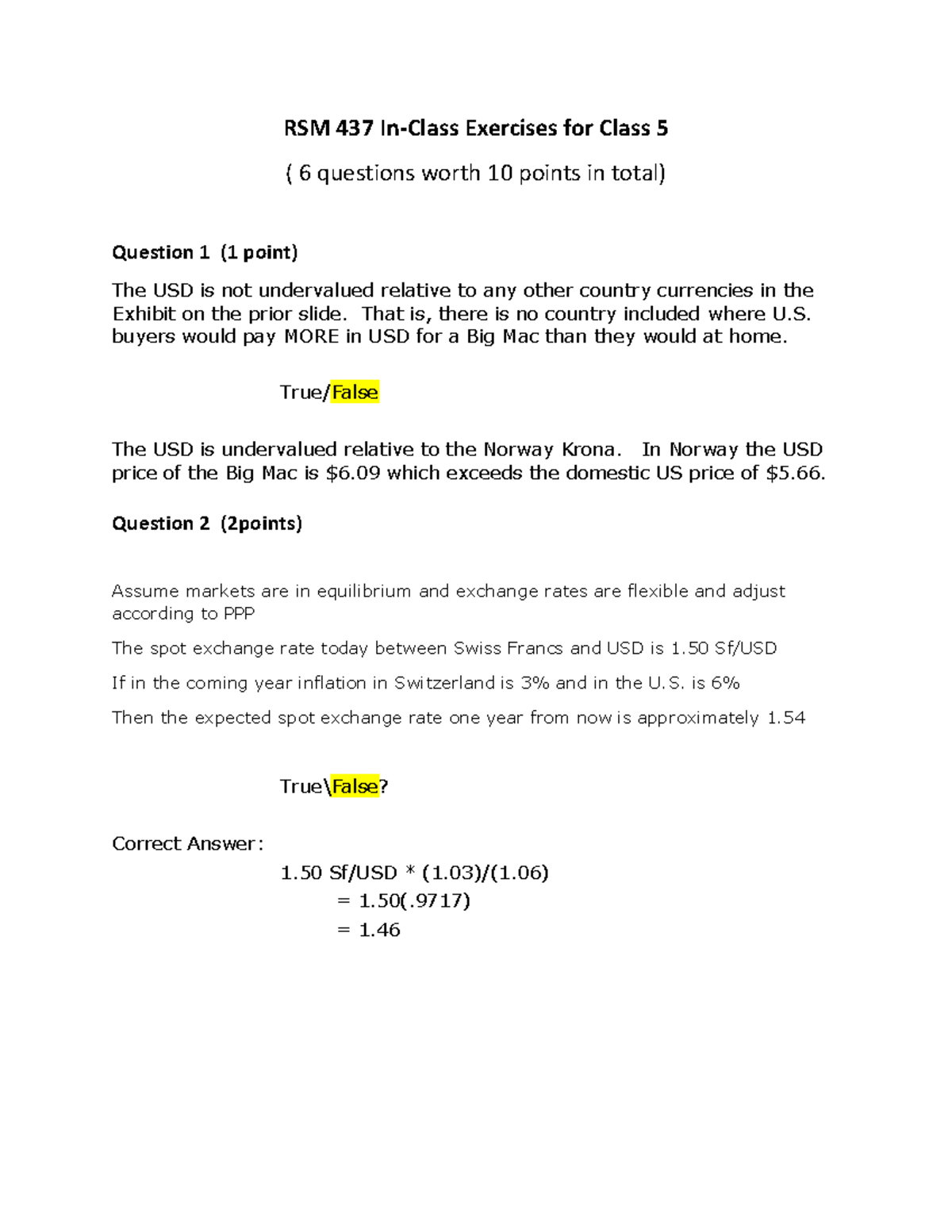 RSM 437 2023 Class 5 In Class Exercises - RSM 437 In-Class Exercises ...