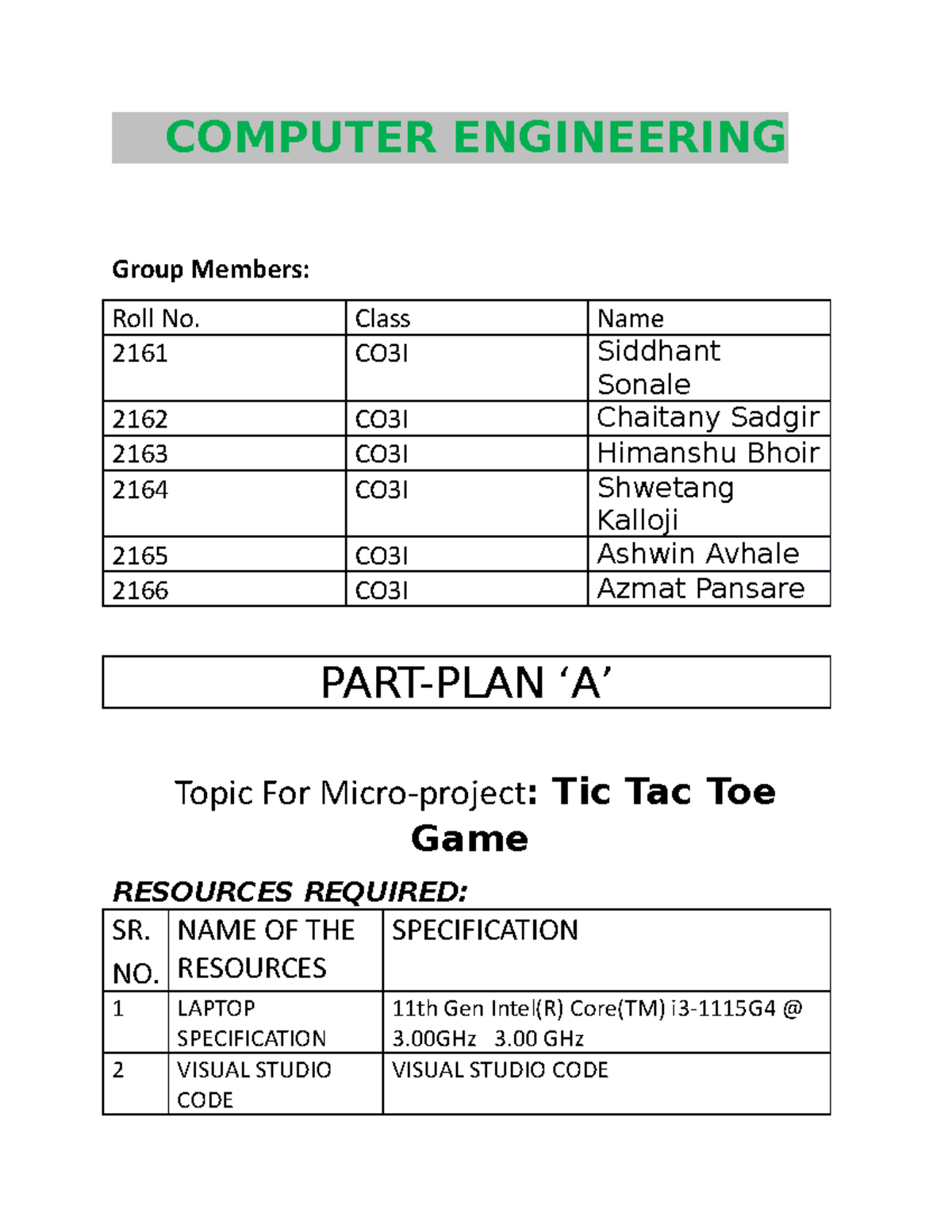Micro-P CGR - computer graphics note - COMPUTER ENGINEERING Group Members: Roll No. Class Name ...