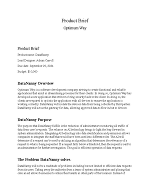 IT 253 Project One Memo Template - IT 253 Project One Memo DATE ...