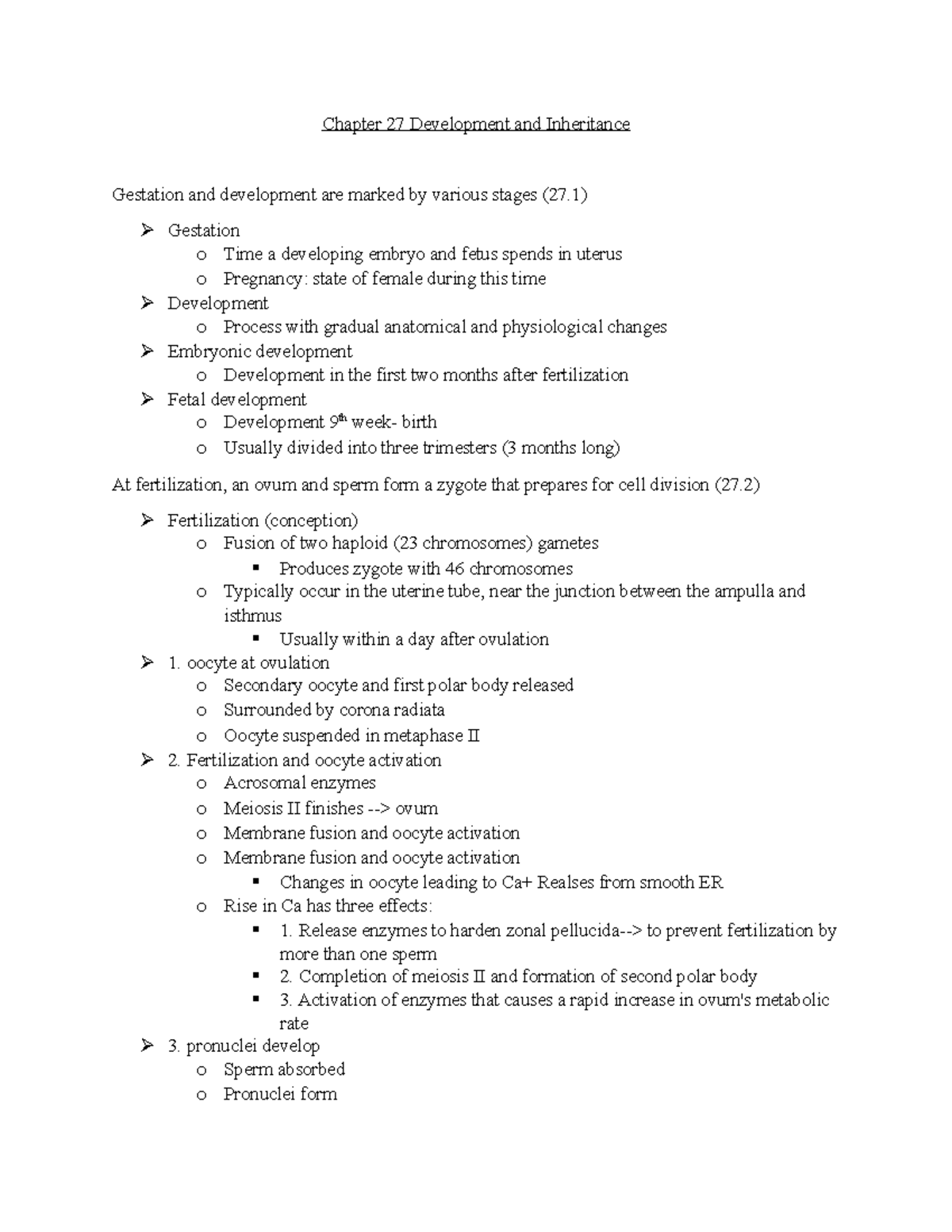 Chapter 27 development and Inheritance - Chapter 27 Development and ...