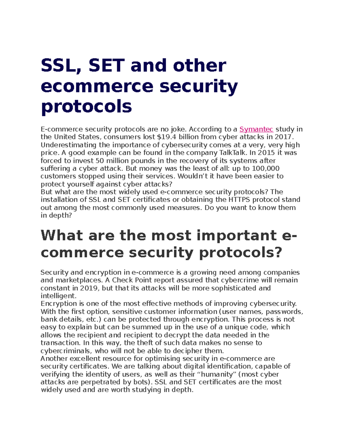 Security Protocals - E-BUSINESS MANAGEMENT - SSL, SET and other ...