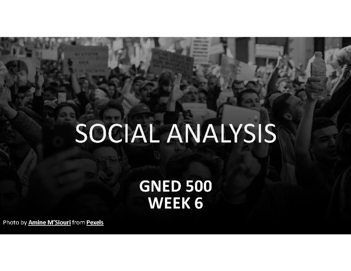 6 - xom - SOCIAL ANALYSIS GNED 500 WEEK 6 Photo by Amine M'Siouri from ...