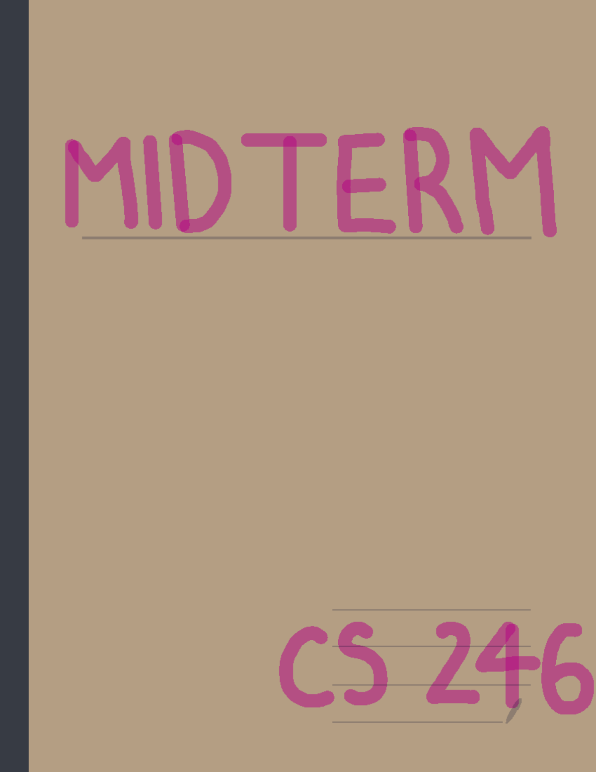 CS 246 - Midterm - LES 1 : LEC 2 : Cin states : Objected oriented ...