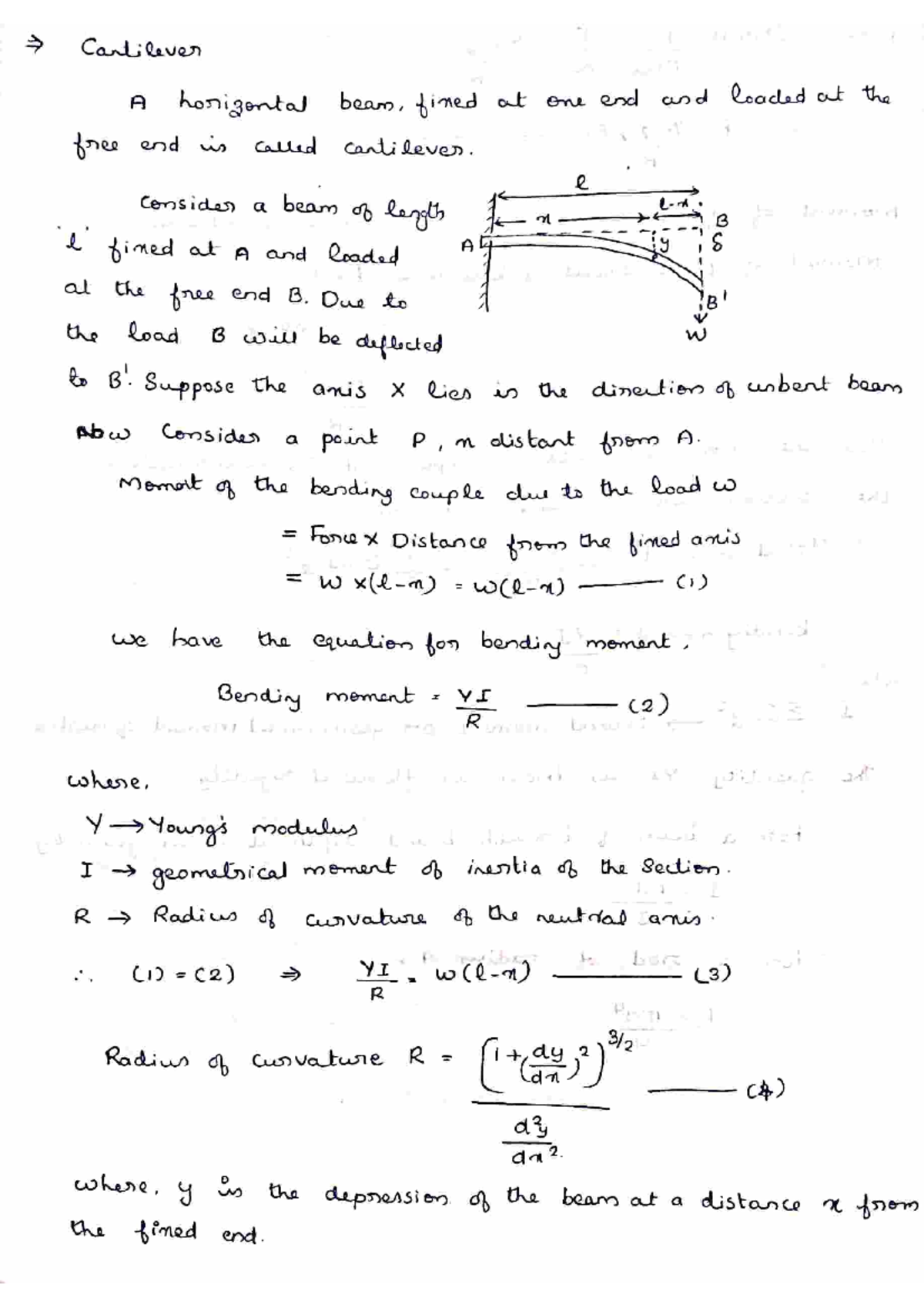 Cantilever - Not - Physics - Studocu
