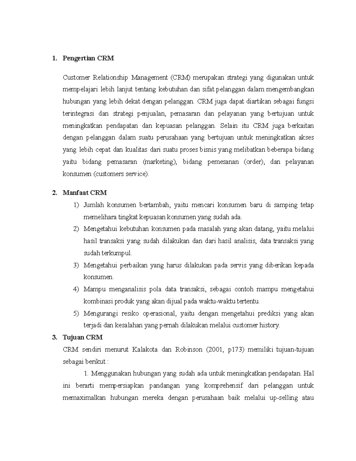 Enterprise Software Engineering - CRM - Pengertian CRM Customer Relationship Management (CRM ...