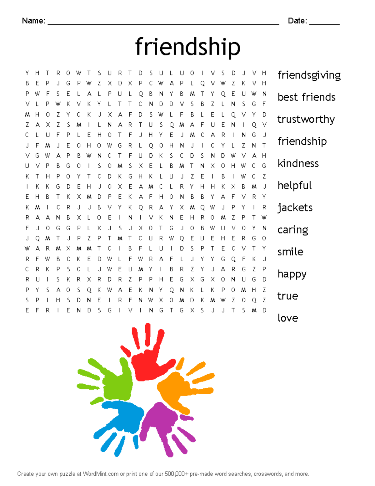 Word-search-5 - Create your own puzzle at WordMint or print one of our ...