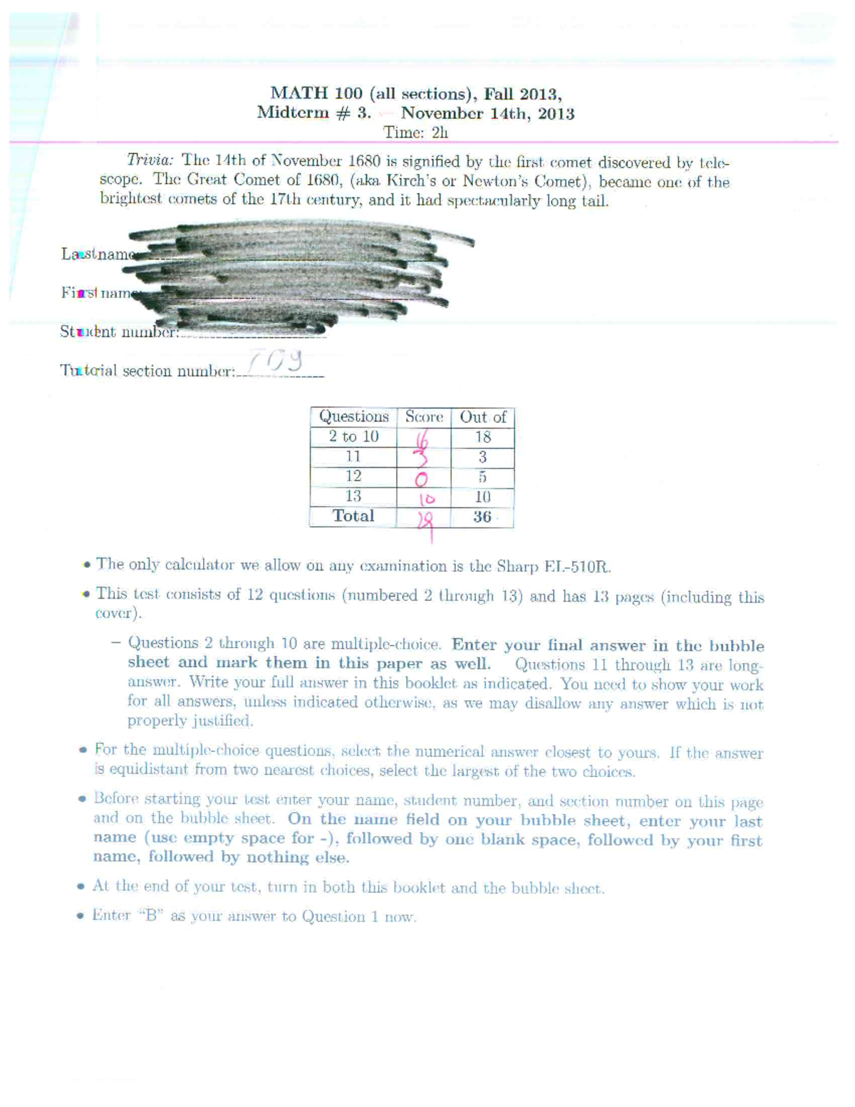 MATH100 midterm3 - Math100 - Studocu
