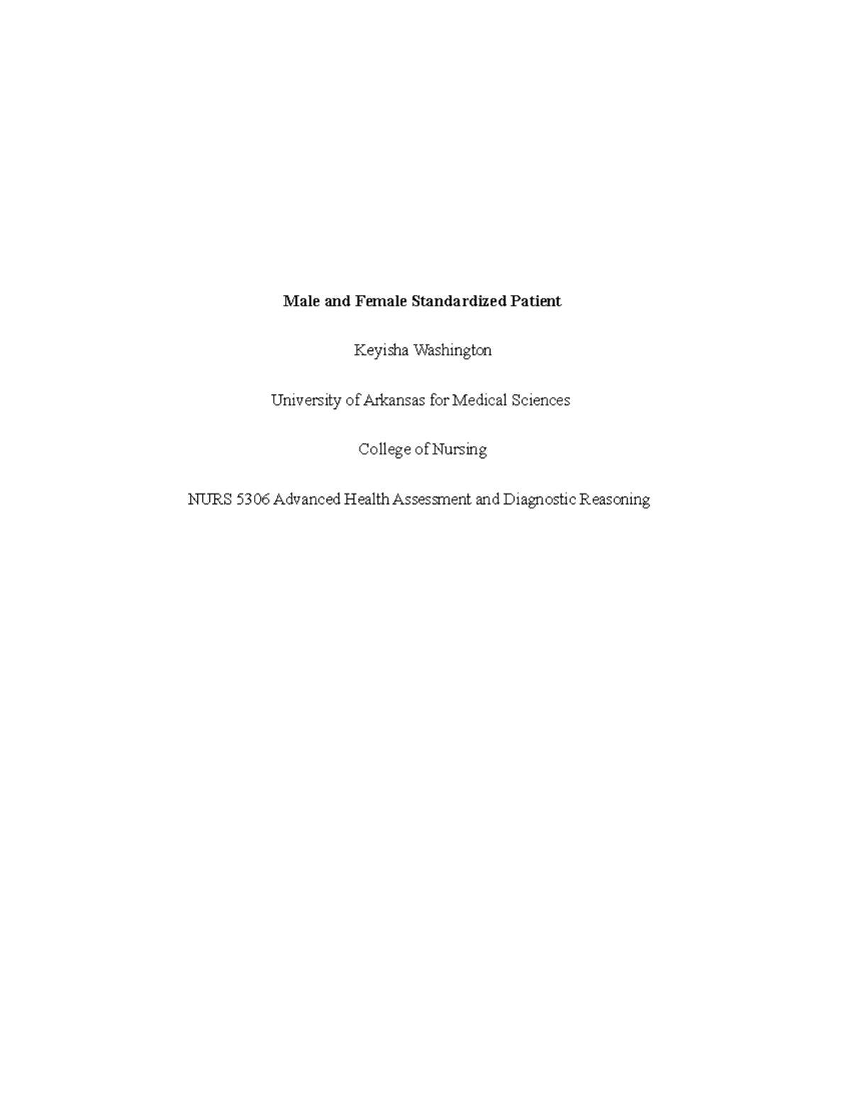Male and Female Standardized Patient - Male and Female Standardized ...
