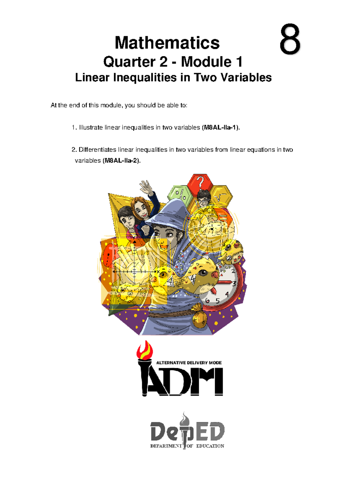 Module Linera in two variables science lesson - Mathematics Quarter 2 ...