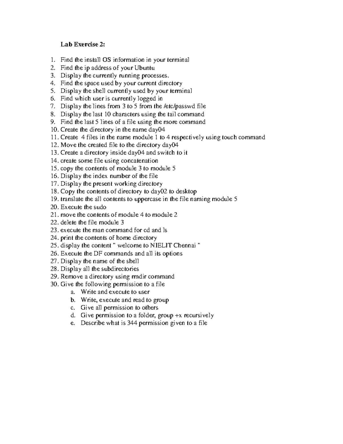 Lab Exercise 2 - for practice - Lab Exercise 2: Find the install OS information in your terminal ...