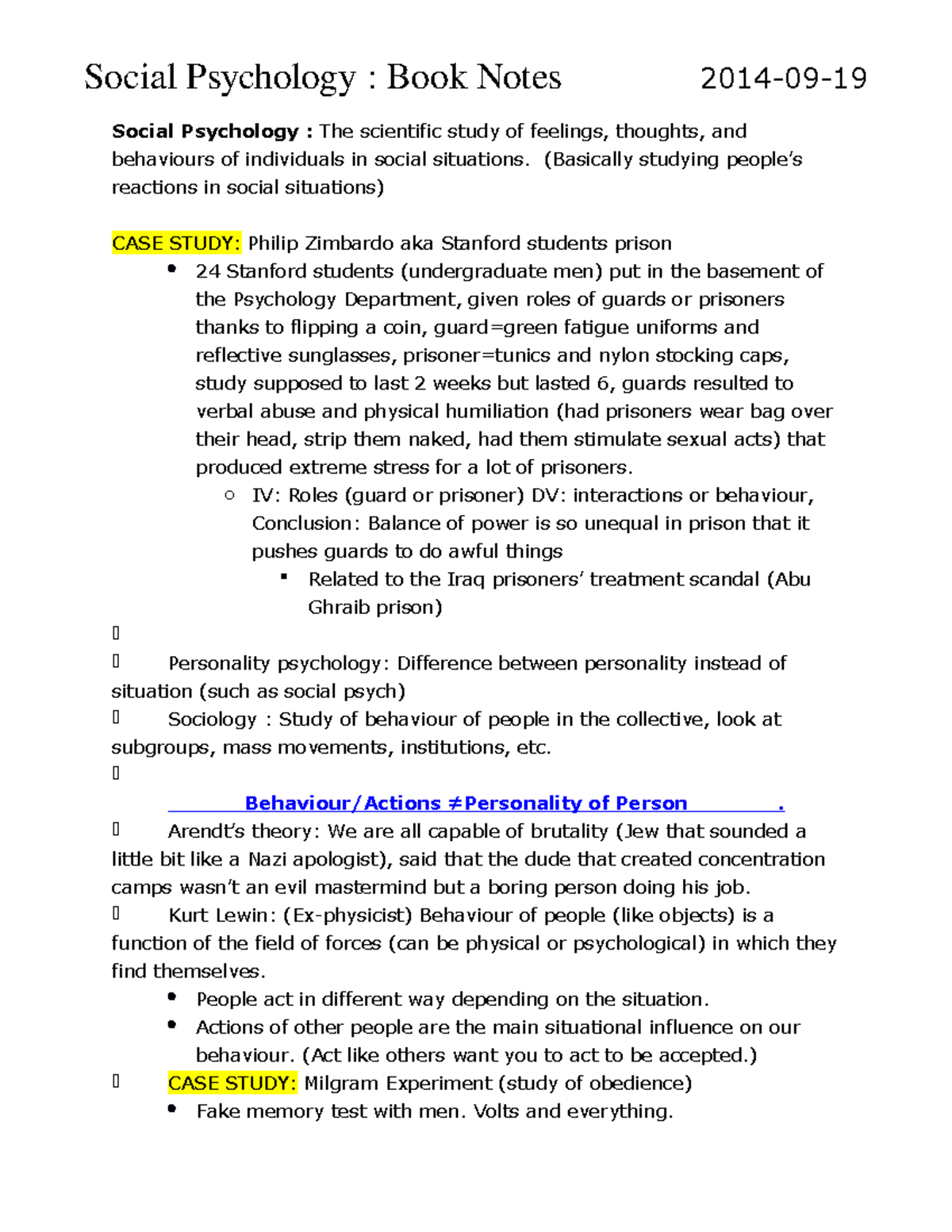 Summary Social Psychology - Chapter 1-4 - Social Psychology : Book ...