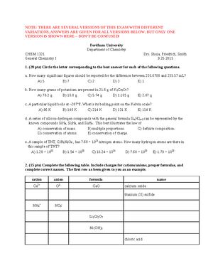 Chem Lab II Pre-Lab 3 - Completed Chem Lab 2 3rd Pre-Lab - Lauren Mance ...